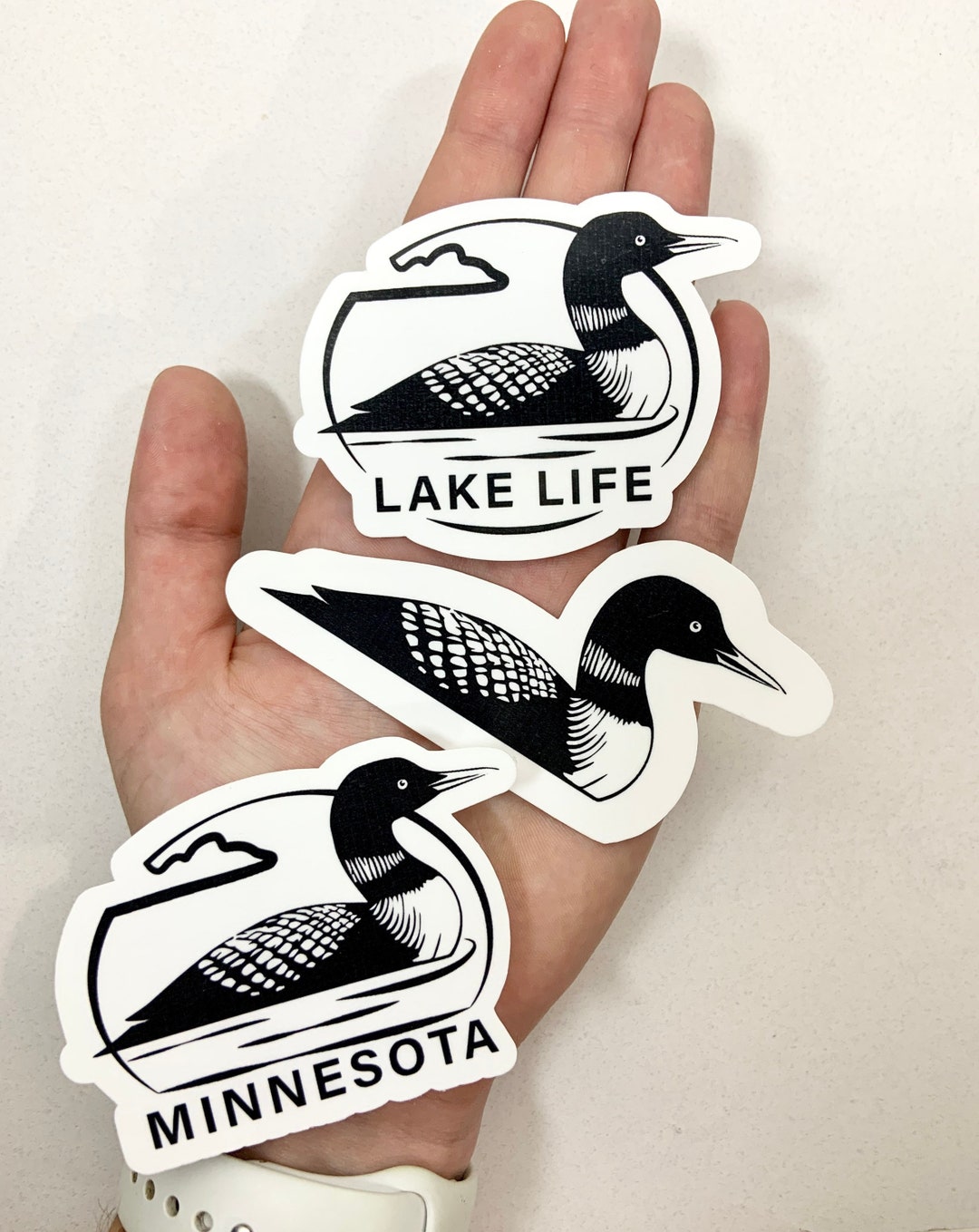 Loon Vinyl Stickers, Lake Life and Minnesota Theme - Etsy
