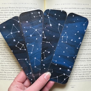 Starry Night Sky Constellation Bookmark, Laminated, Regular Size or ...