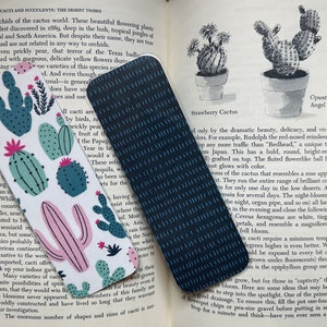 Cactus Succulent Double Sided Bookmark, Laminated, Regular Size or Mini ...