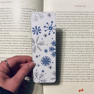 Snowflake Double Sided Seasonal Bookmark - Etsy