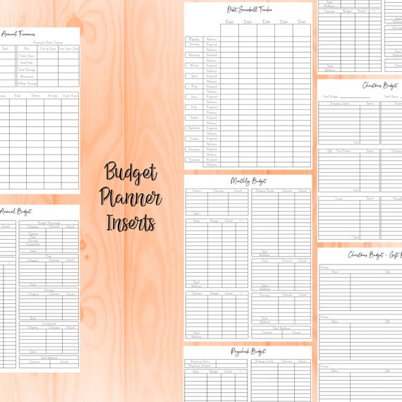 Minimalist Budget Planner Finance Planner Printable Budget - Etsy