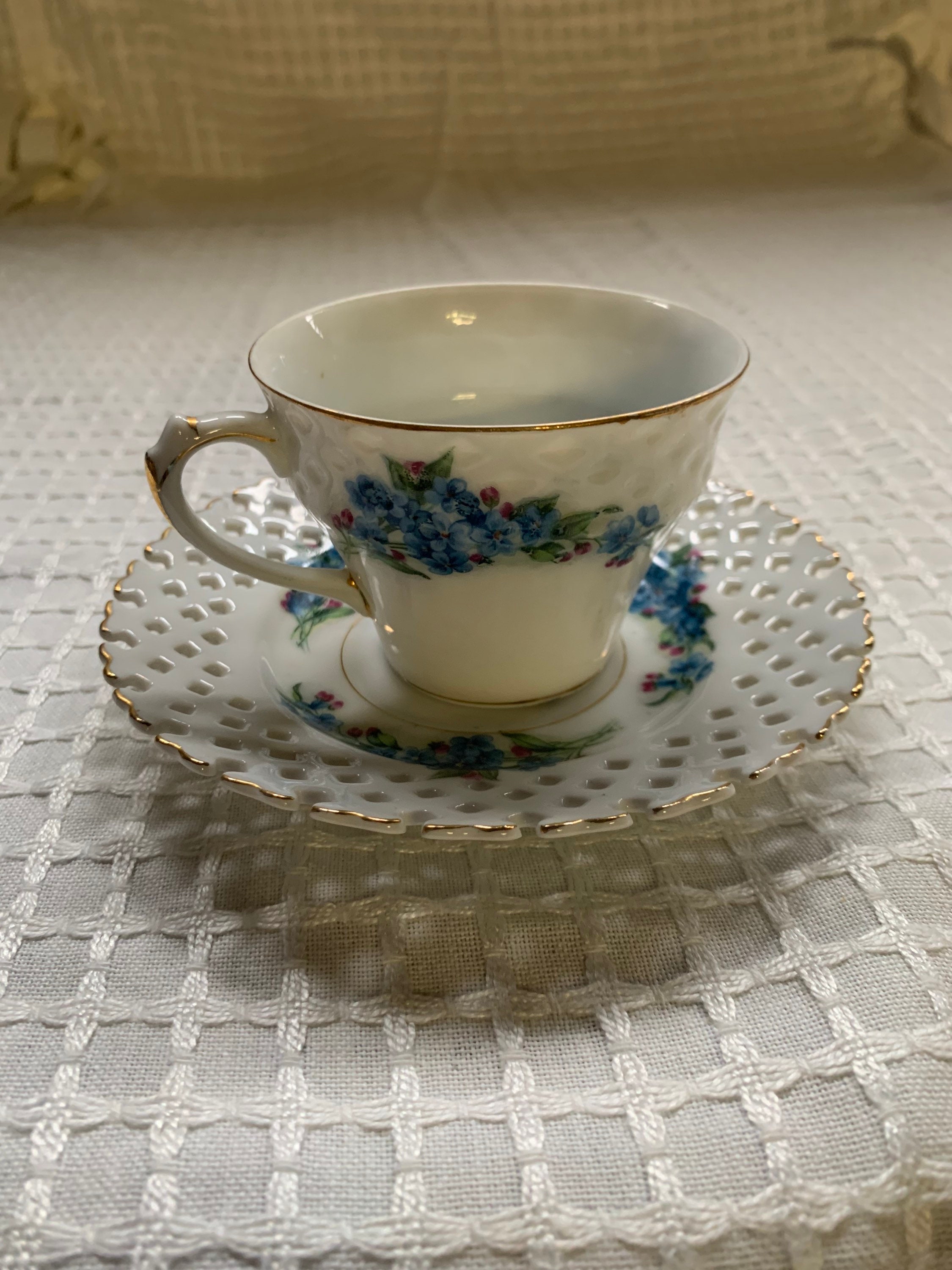 Vintage Norcrest Cup & Saucer - Etsy