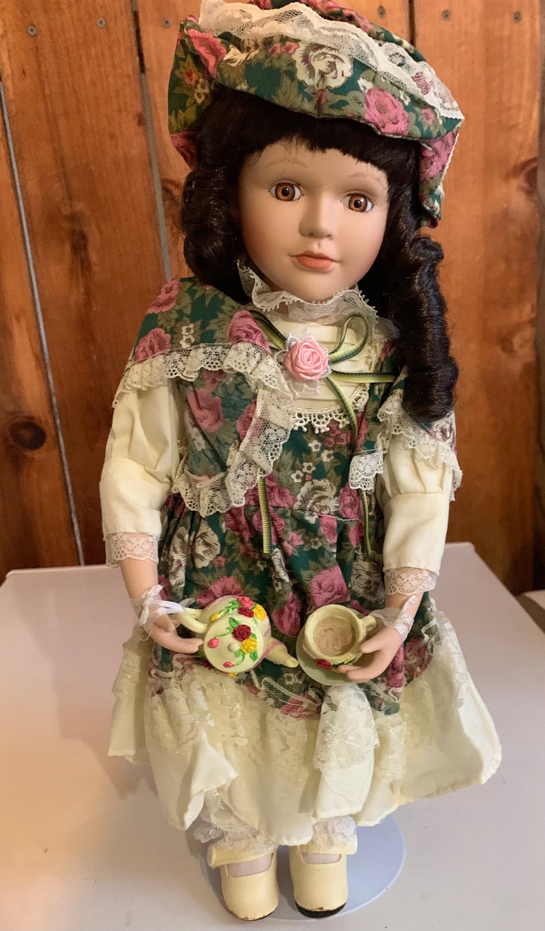Vintage Porcelain Doll - Etsy