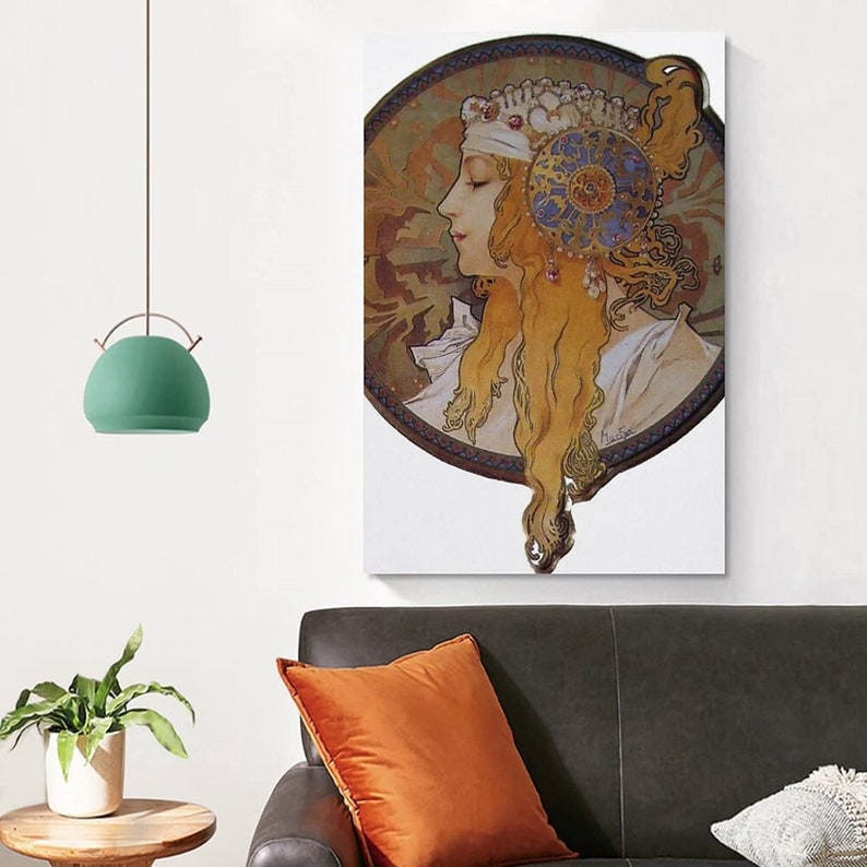 Alphonse Mucha Art Nouveau Prints | Byzantine Heads (digital Download ...