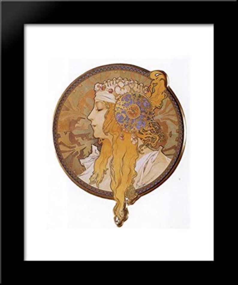 Alphonse Mucha Art Nouveau Prints | Byzantine Heads (digital Download ...