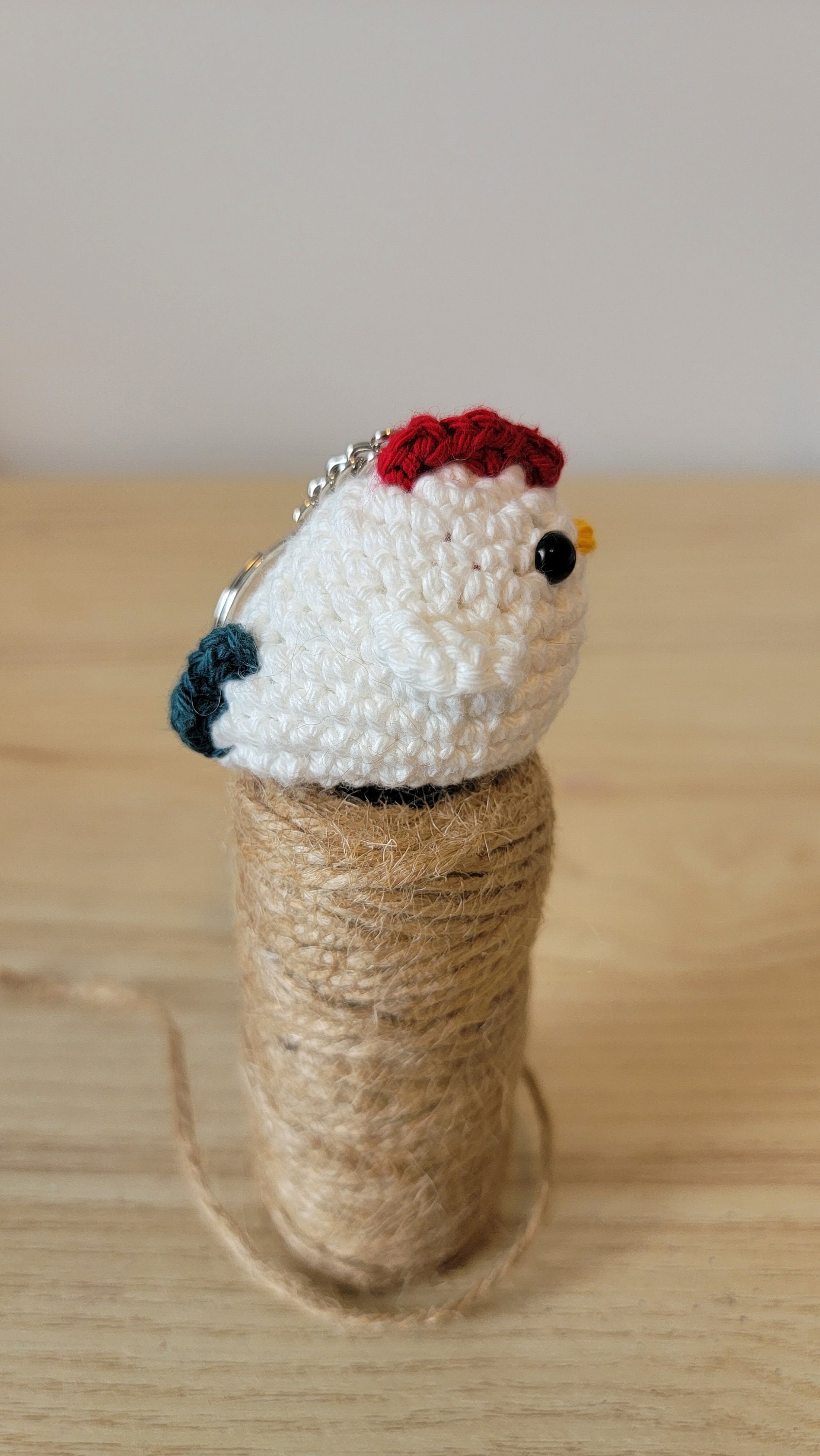 Chicken and Chick Keychain - Etsy UK