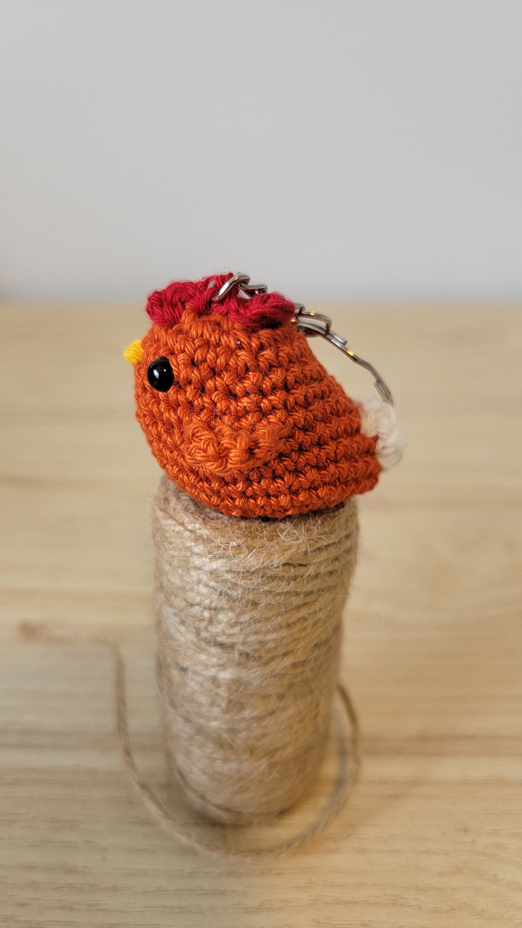 Chicken and Chick Keychain - Etsy UK