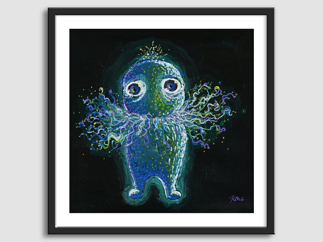 Wopple the Whisp | DIGITAL DOWNLOAD | Cute Creature, Nursery Decor ...
