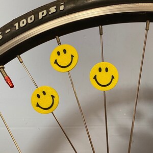 6x Smiley Face Bike Decorations - Emoji Bike Decorations - Bike ...