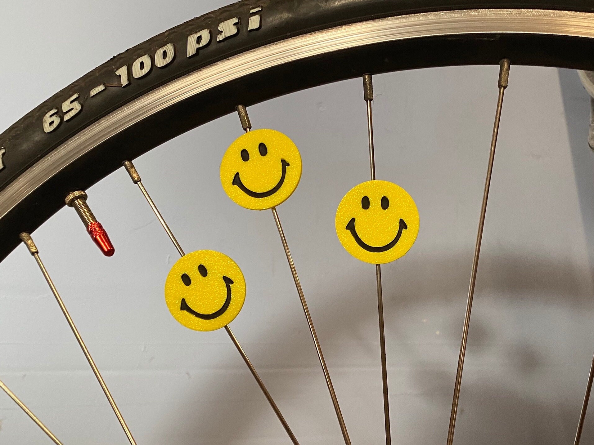 6x Smiley Face Bike Decorations Emoji Bike Decorations Bike Ornaments ...