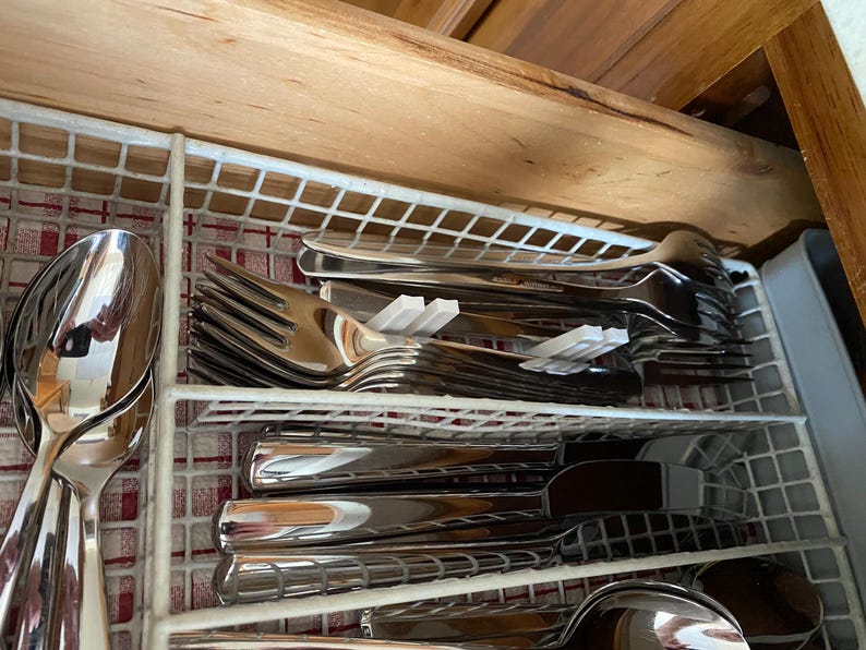 Silverware Dividers for (set of Four) - Silverware Drawer Organizer ...