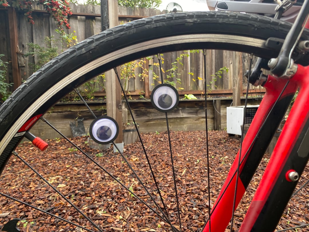 6x Googly Eye Bike Decorations - Gift for Cyclist, Funny Bicycle Gift ...