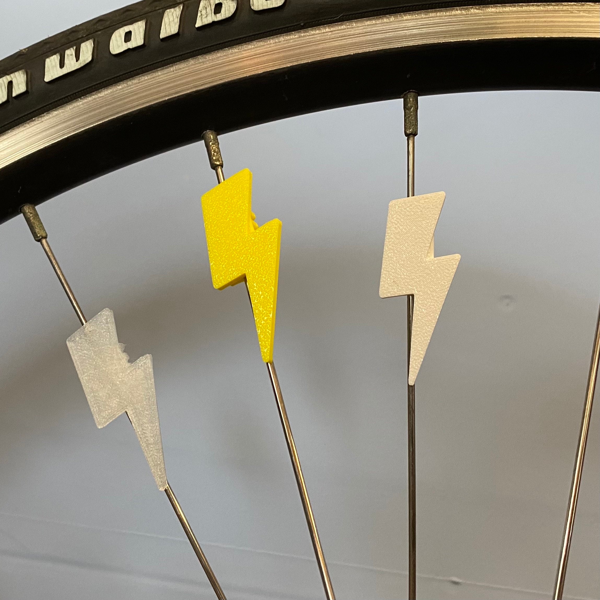 6x Lightning Bolt Bicycle Decorations, Lightning Bike Spoke Decorations ...