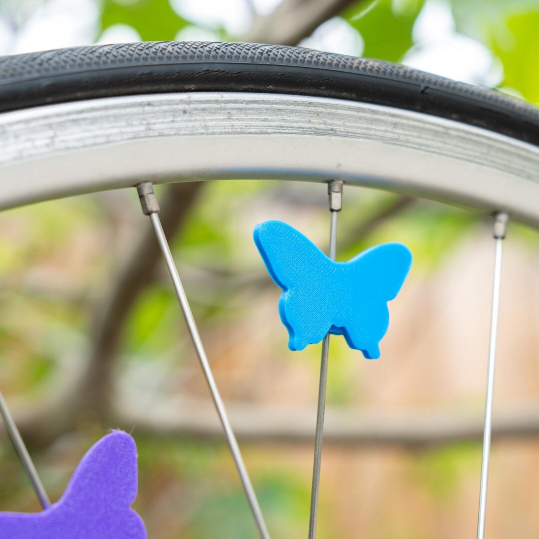 6x Butterfly Bike Spoke Decorations - Moth Decorations - Bike Gift for ...
