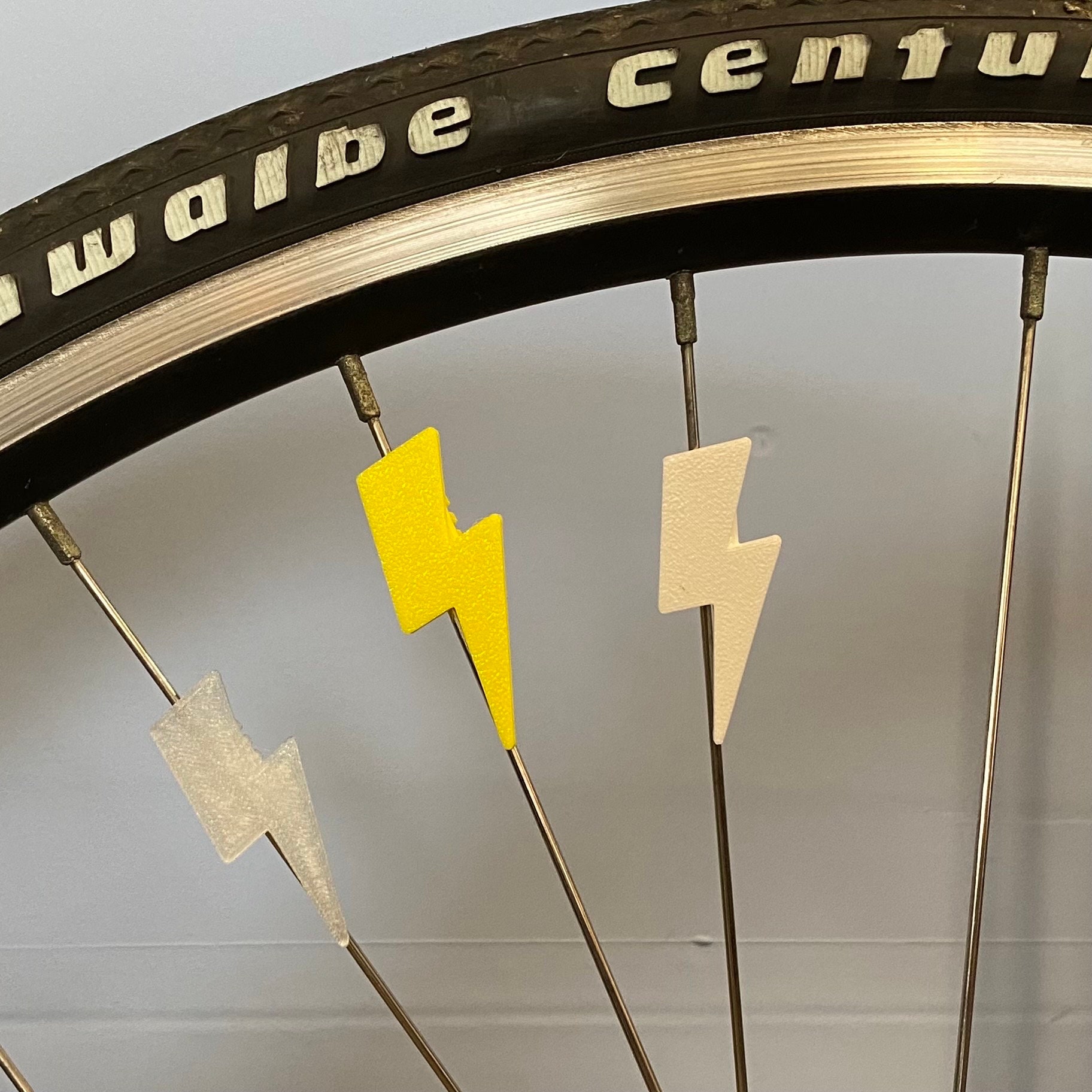 6x Lightning Bolt Bicycle Decorations, Lightning Bike Spoke Decorations ...
