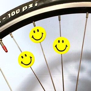 6x Smiley Face Bike Decorations - Emoji Bike Decorations - Bike ...