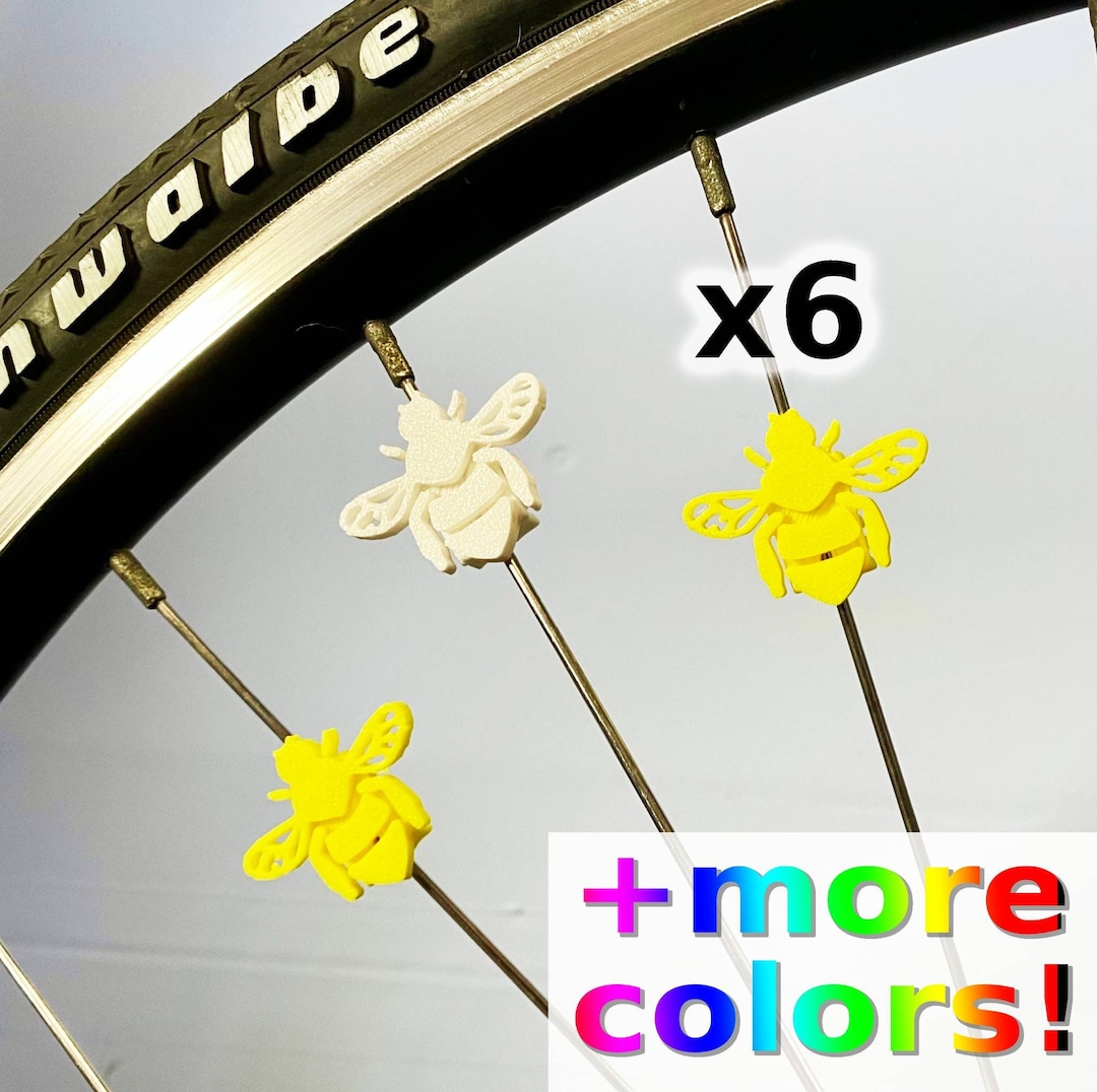 6x Bee Bike Spoke Decorations, Bee Bicycle Decorations, Bee Bike ...