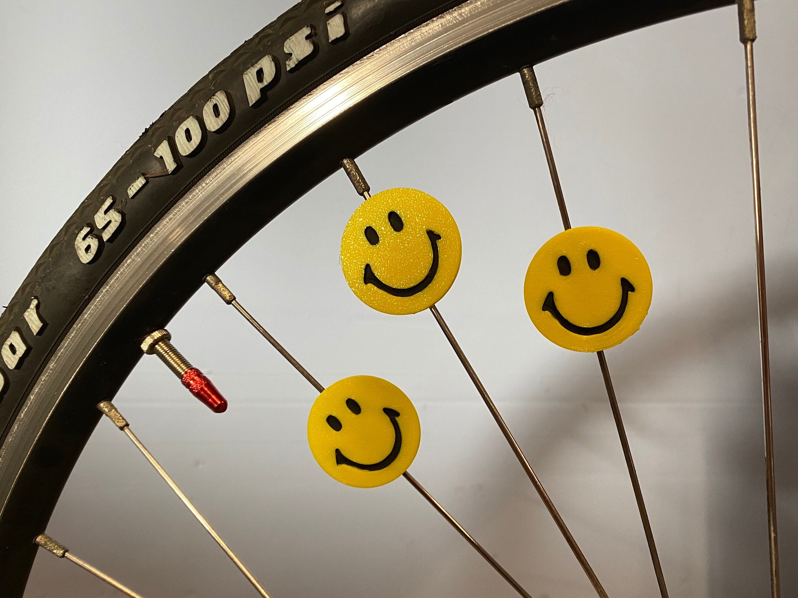 6x Smiley Face Bike Decorations Emoji Bike Decorations Bike Ornaments ...