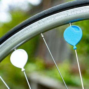 6x Balloon Bike Spoke Decorations - Red Balloon Bicycle Gift, Party ...