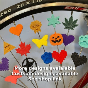 6x UFO Bike Spoke Decorations - Space Ship Bike Wheel Decorations ...