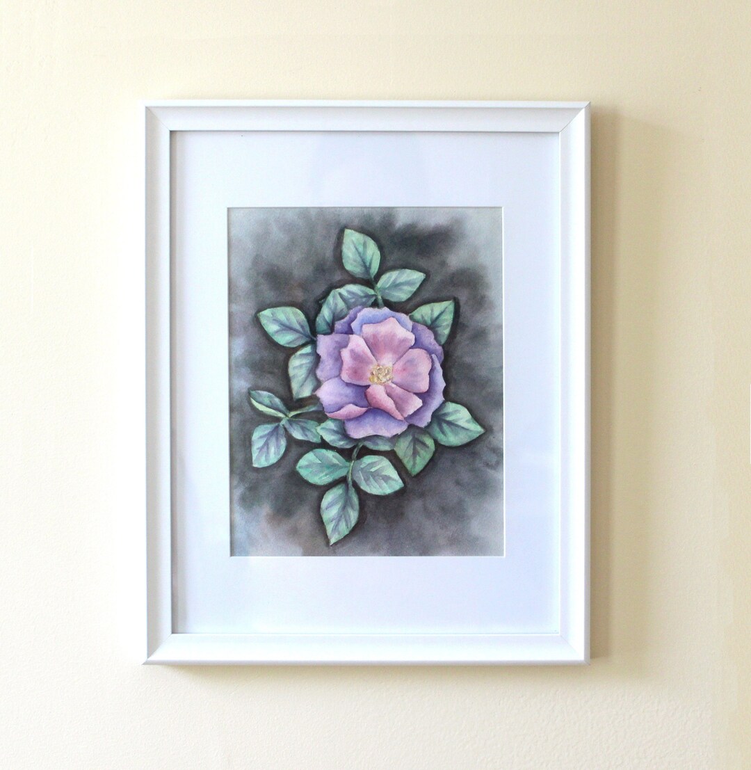 Pastel Rose Watercolor Painting - Etsy