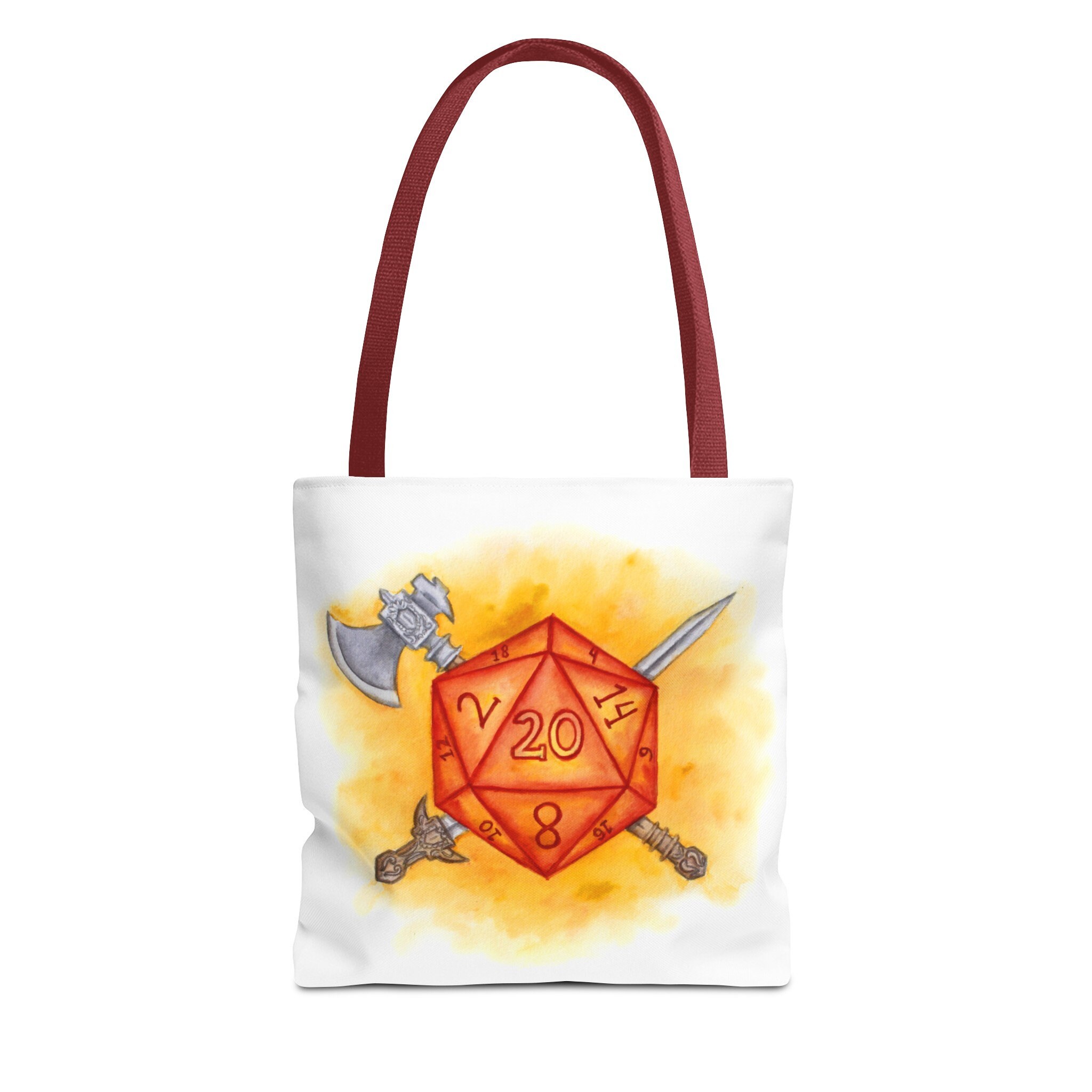 Dnd Fighter Tote Bag - Barbarian Axe and Sword - Etsy