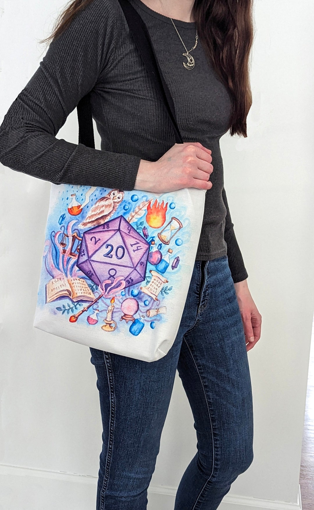 Dnd Wizard Tote Bag - Etsy