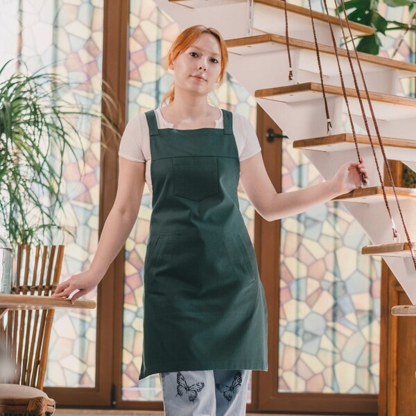 Cross Back Apron - Etsy