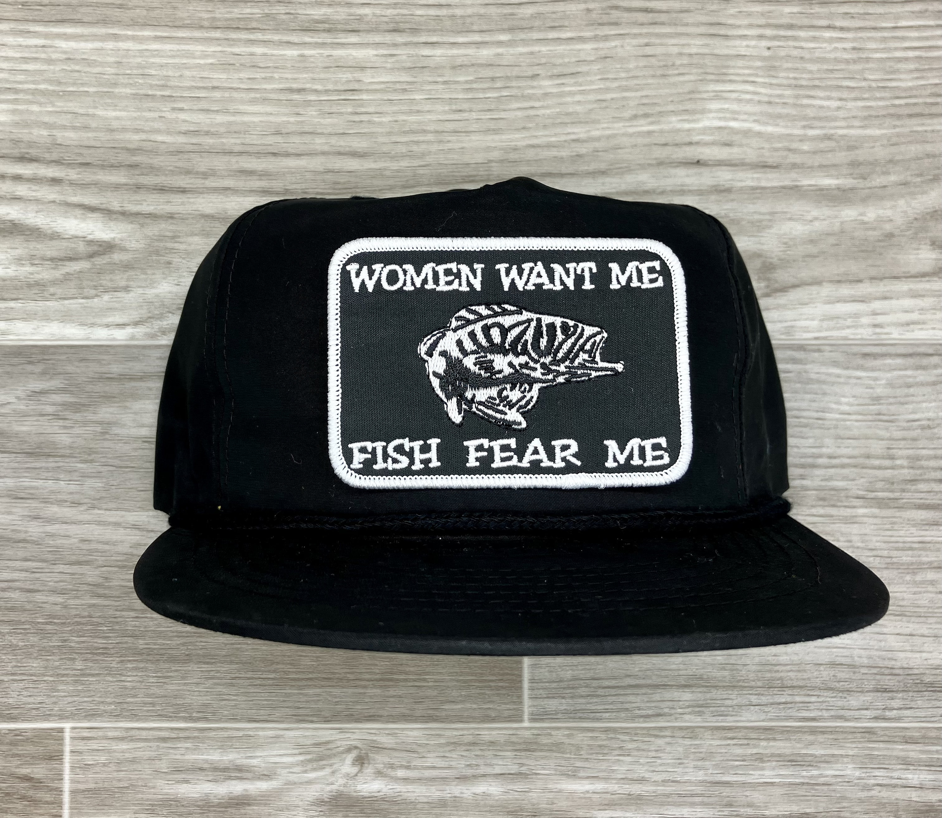 Women Want Me / Fish Fear Me on Retro Poly Rope Hat - Etsy