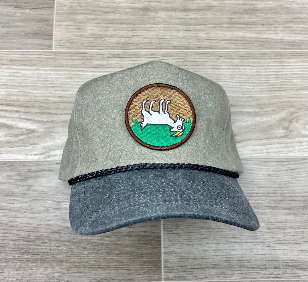 Fainting Goat on Two-tone Stonewashed Rope Hat With Snapback - Etsy