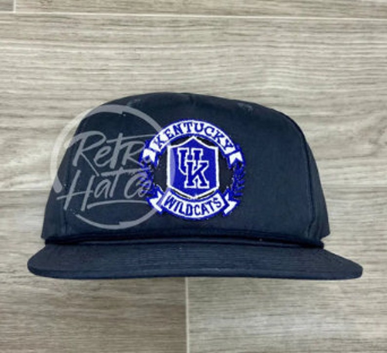 Retro Kentucky Wildcats Crest on Retro Rope Hat - Etsy