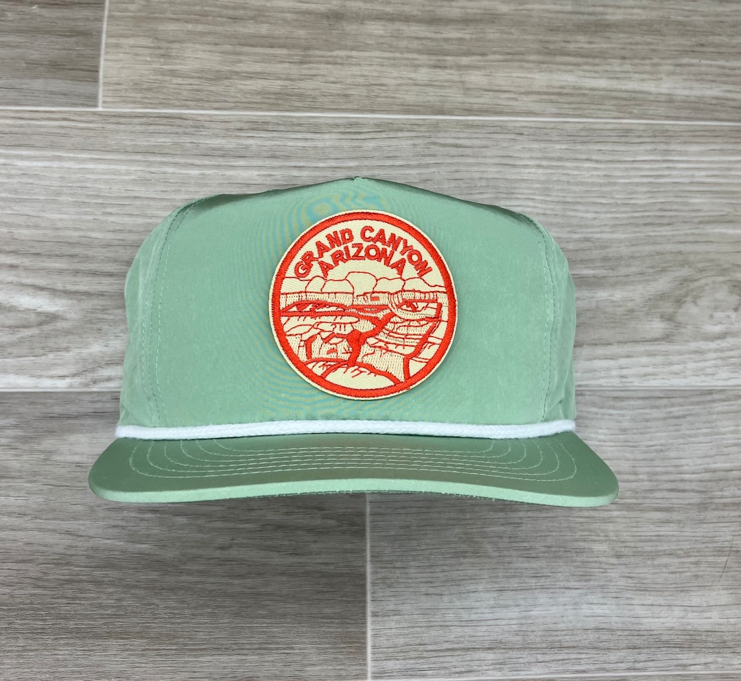 Grand Canyon Nat'l Park (circle) Patch on Retro Poly Rope Hat - Etsy