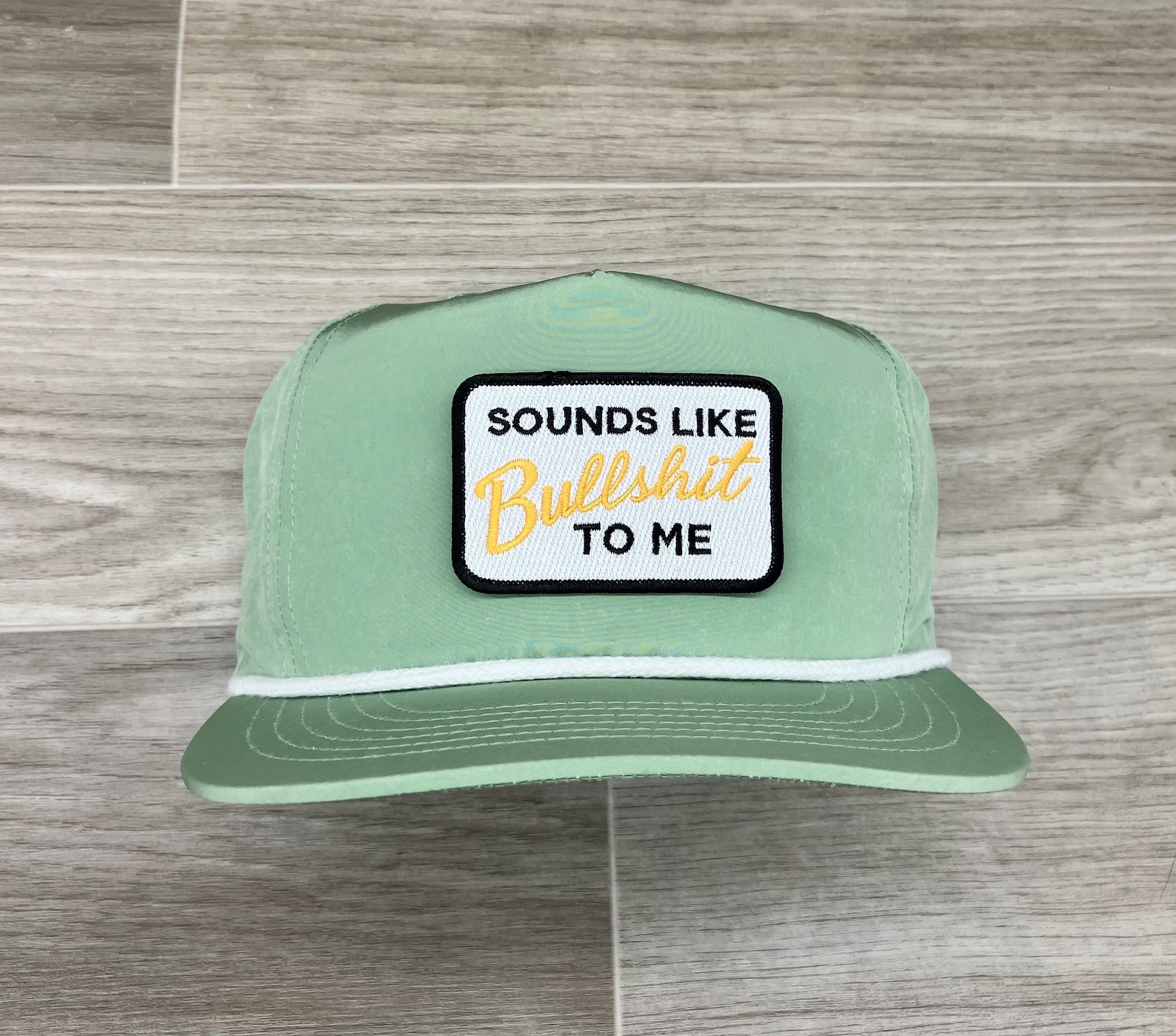 Sounds Like Bullshit to Me on Retro Poly Rope Hat - Etsy