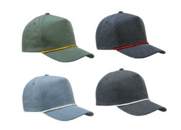 Blank Two-tone Stonewashed Canvas High Profile Rope Hat - Etsy