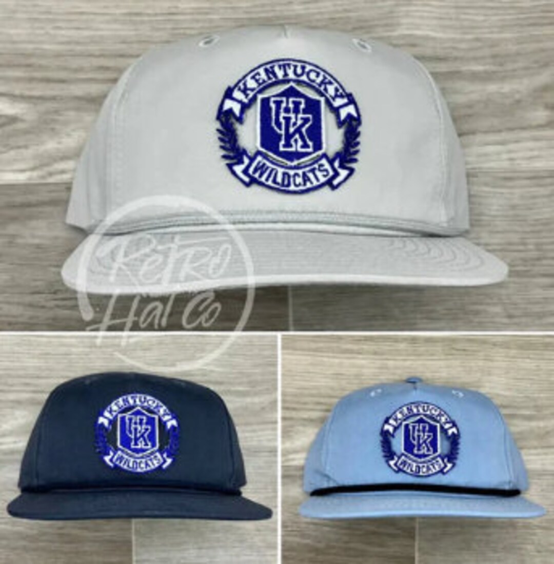 Retro Kentucky Wildcats Crest on Retro Rope Hat - Etsy