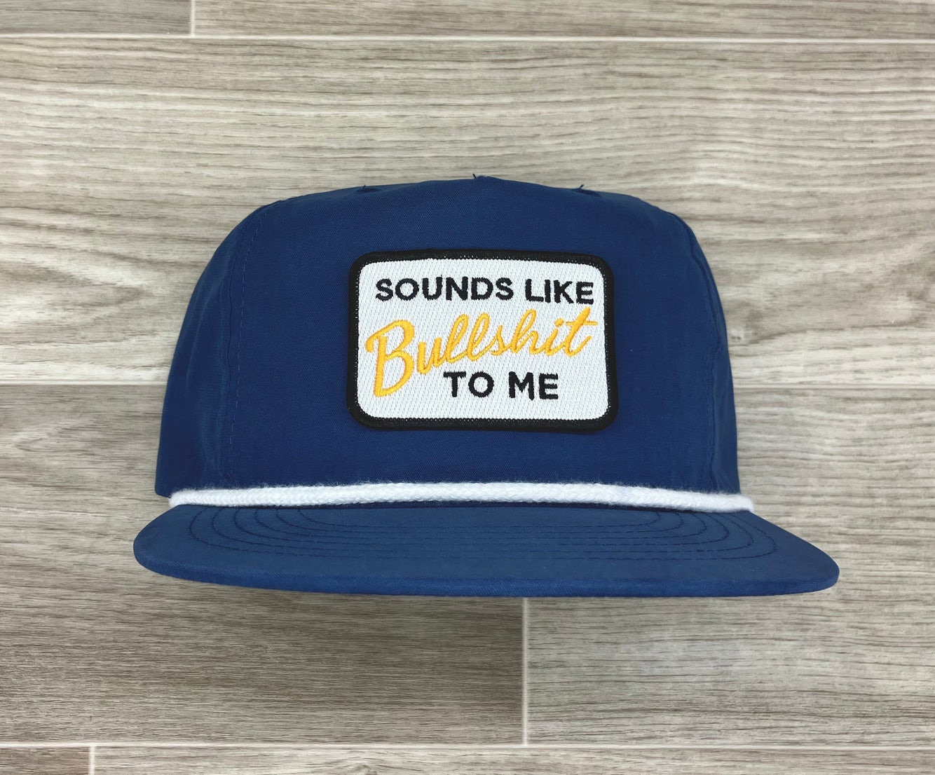 Sounds Like Bullshit to Me on Retro Poly Rope Hat - Etsy