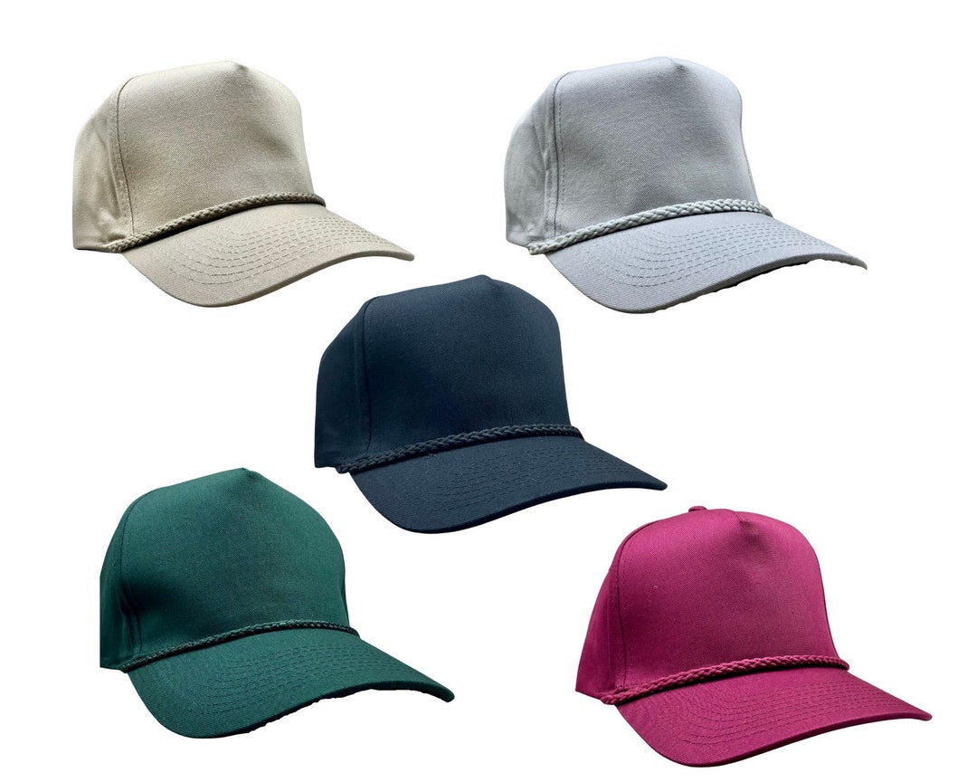 Blank Tall Retro Snapback Rope Hat - Etsy