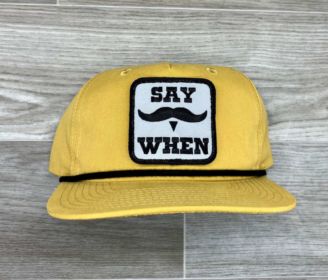 Say When Tombstone / Doc Holiday Patch on Mustard Retro Hat W/black ...