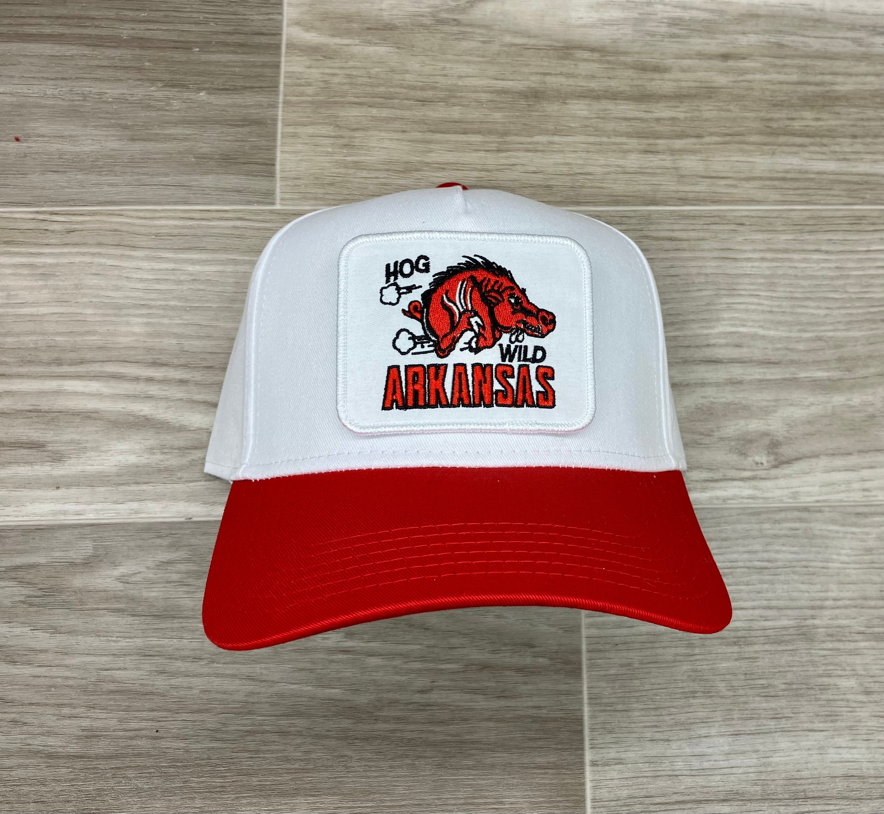 Retro Wild Hogs Arkansas Razorback Patch on White/red Retro - Etsy