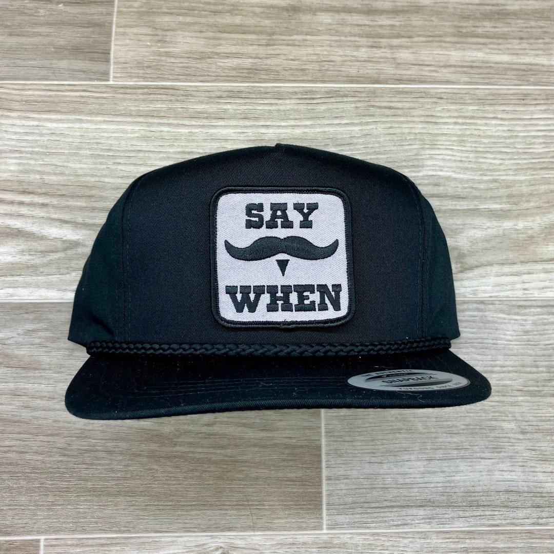 Say When Tombstone / Doc Holiday Patch on Black Classic Rope Hat - Etsy