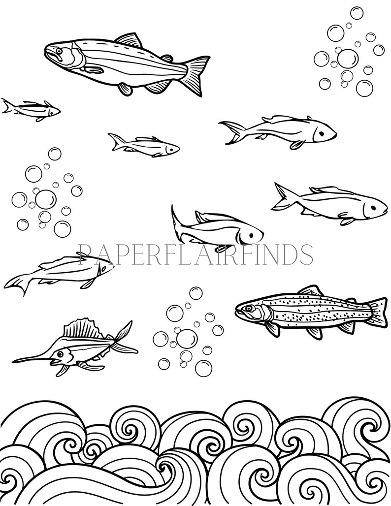 10 Kids Coloring Pages, Printable Coloring Pages, Ocean Coloring Pages ...