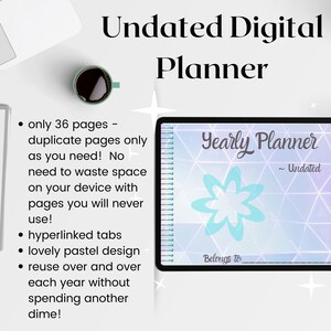 UNDATED Digital Pastel Planner - Buy Once, Use Always! | iPad Digital ...