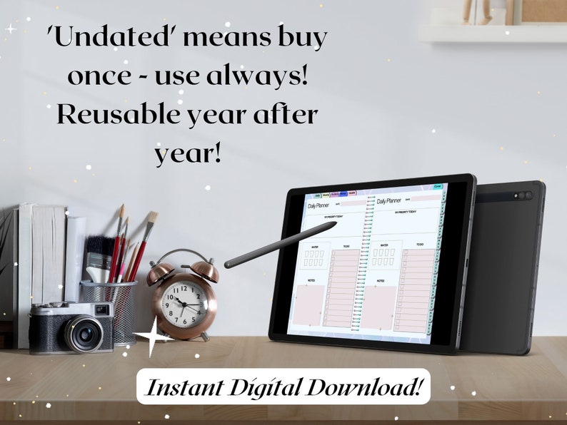 UNDATED Digital Pastel Planner - Buy Once, Use Always! | iPad Digital ...