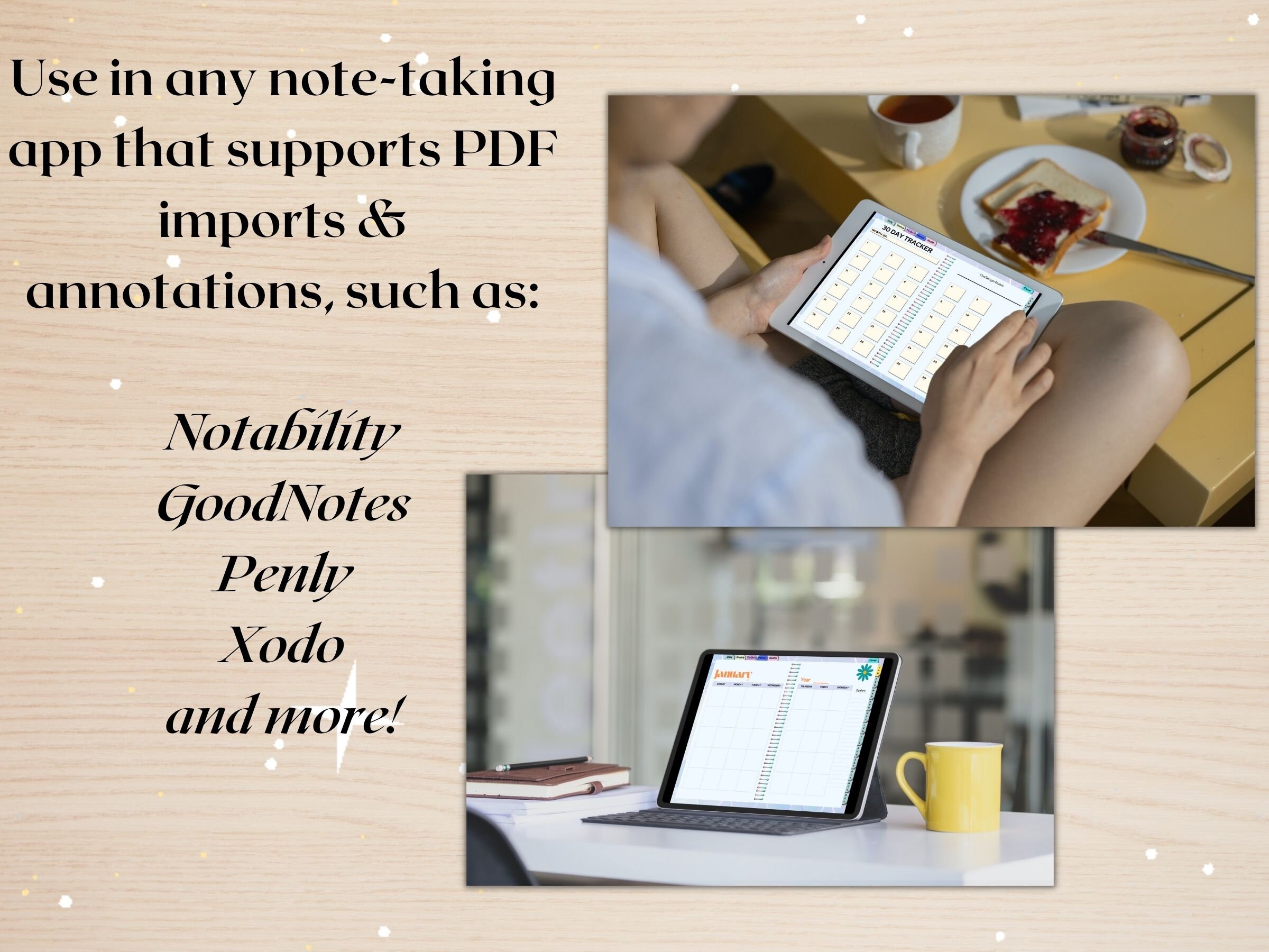 UNDATED Digital Pastel Planner - Buy Once, Use Always! | iPad Digital ...