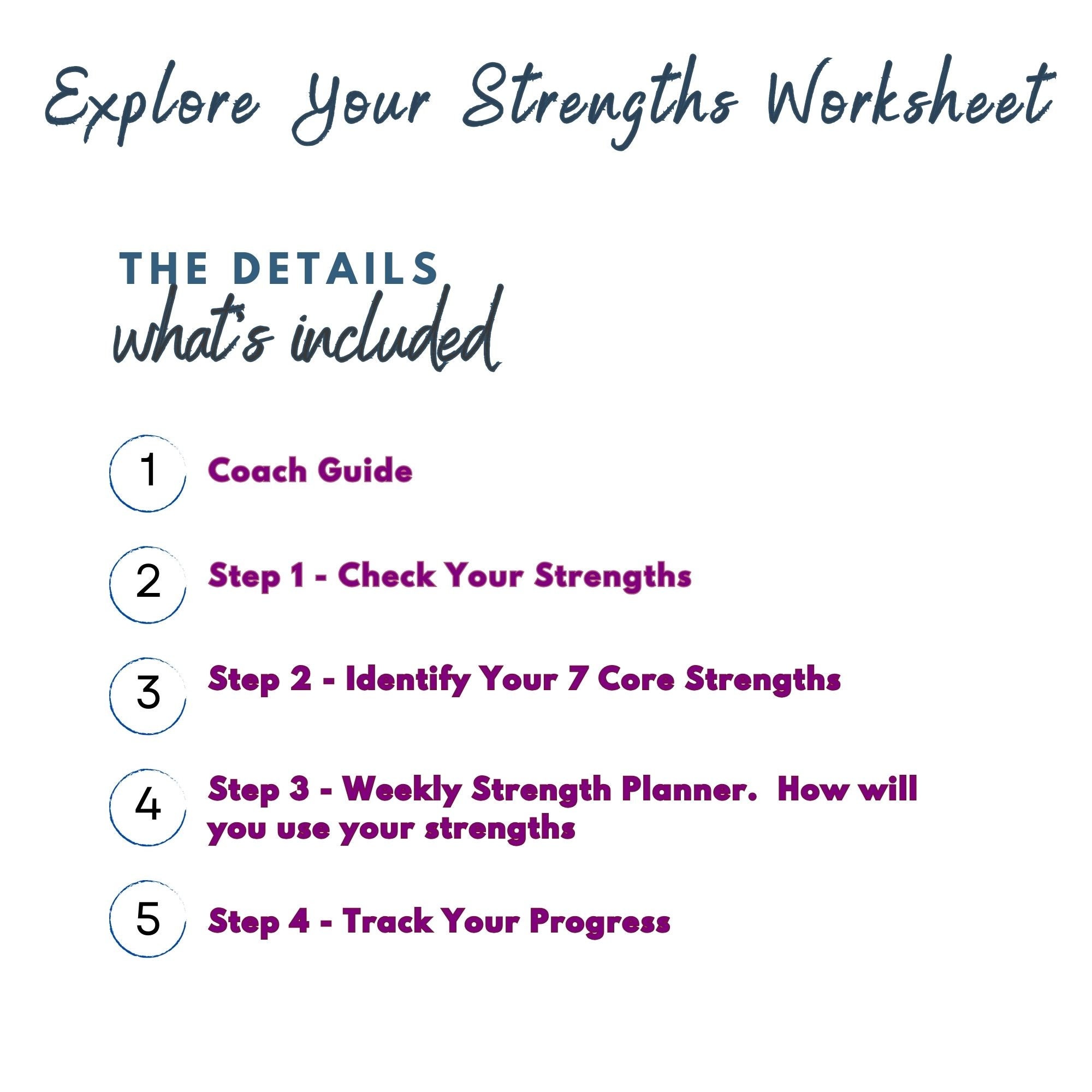 Explore Your Strengths Worksheet Canva Template Life Coach Done for You ...