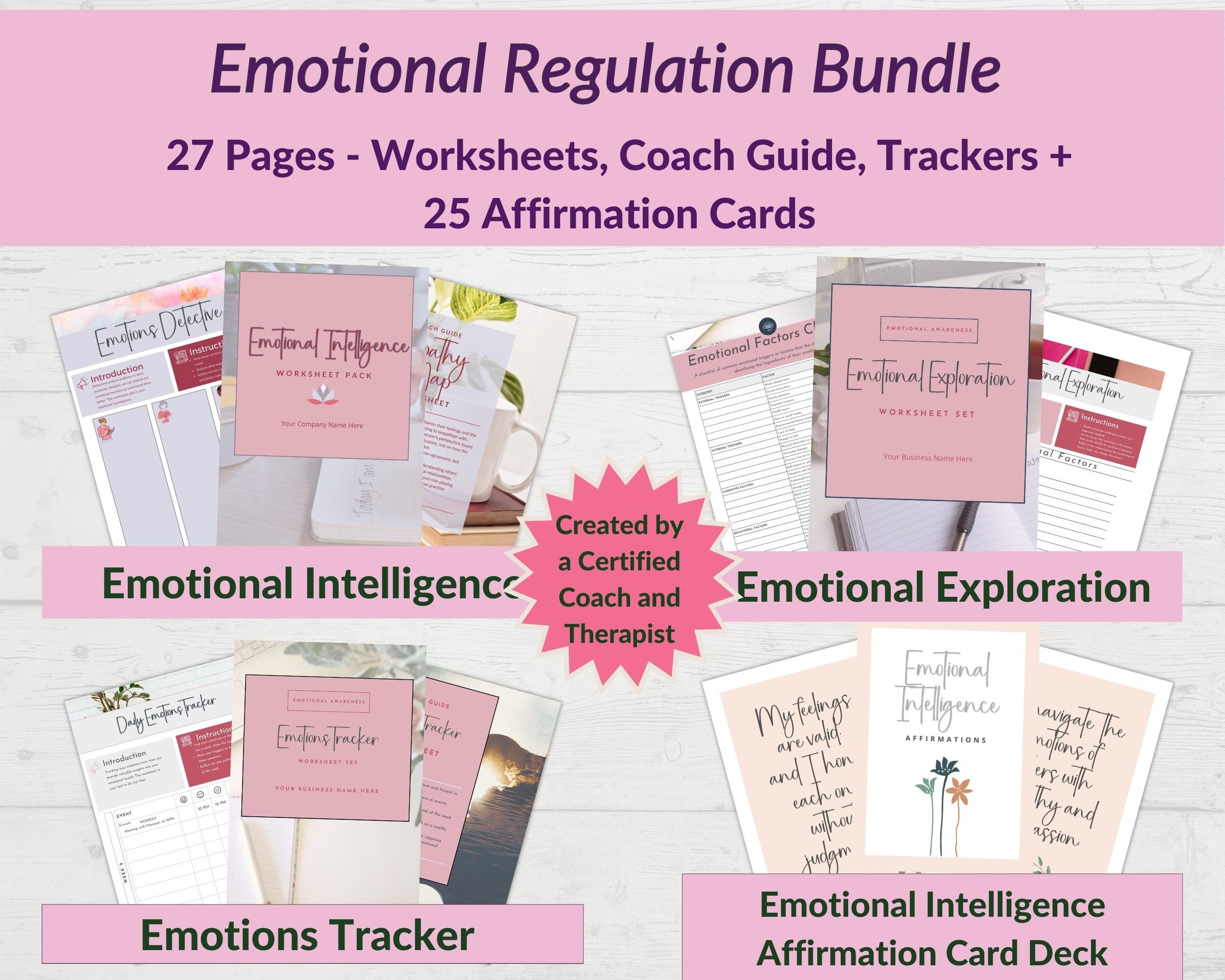 Ultimate Anxiety Relief Bundle Done-for-you Coaching Content Canva ...