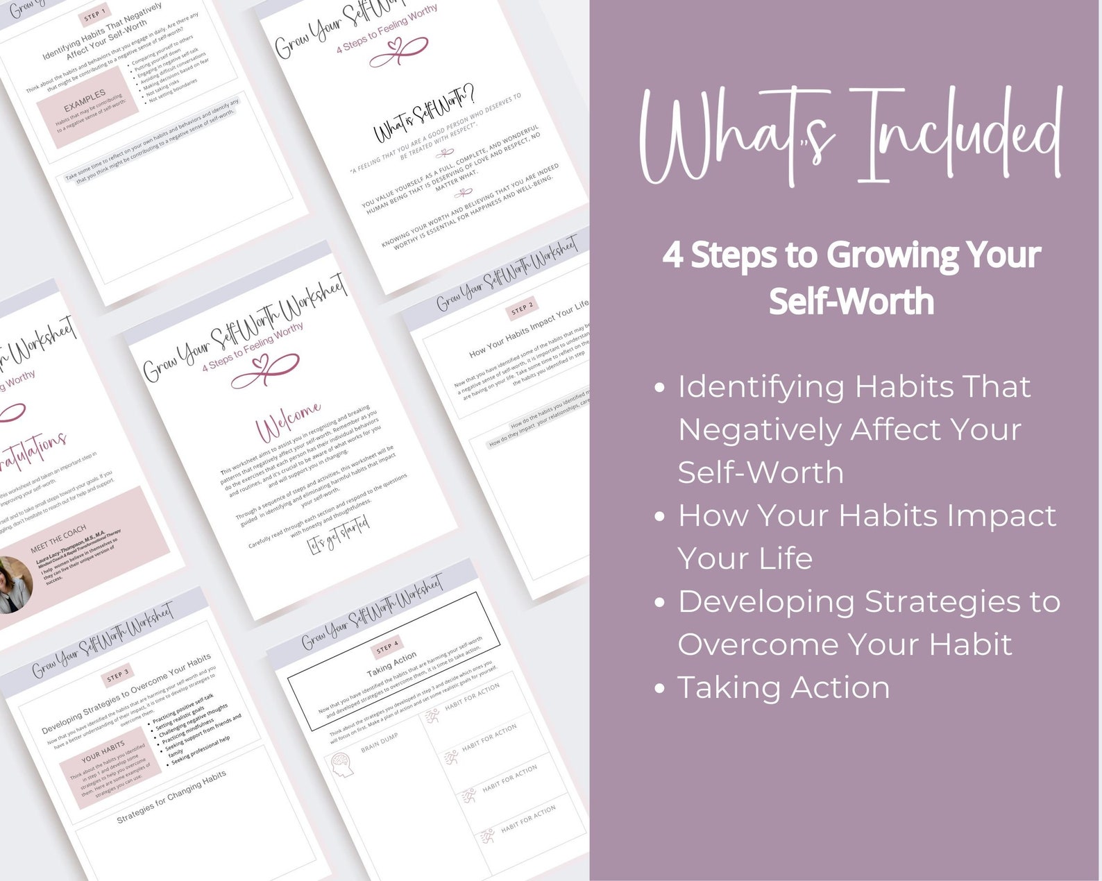 Self-esteem Worksheet: Self-worth Journal Prompts (printable) - Etsy