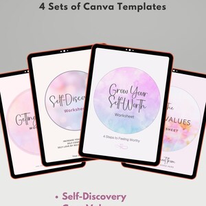Done for You Coach Worksheet Bundle Canva Template Self-growth ...