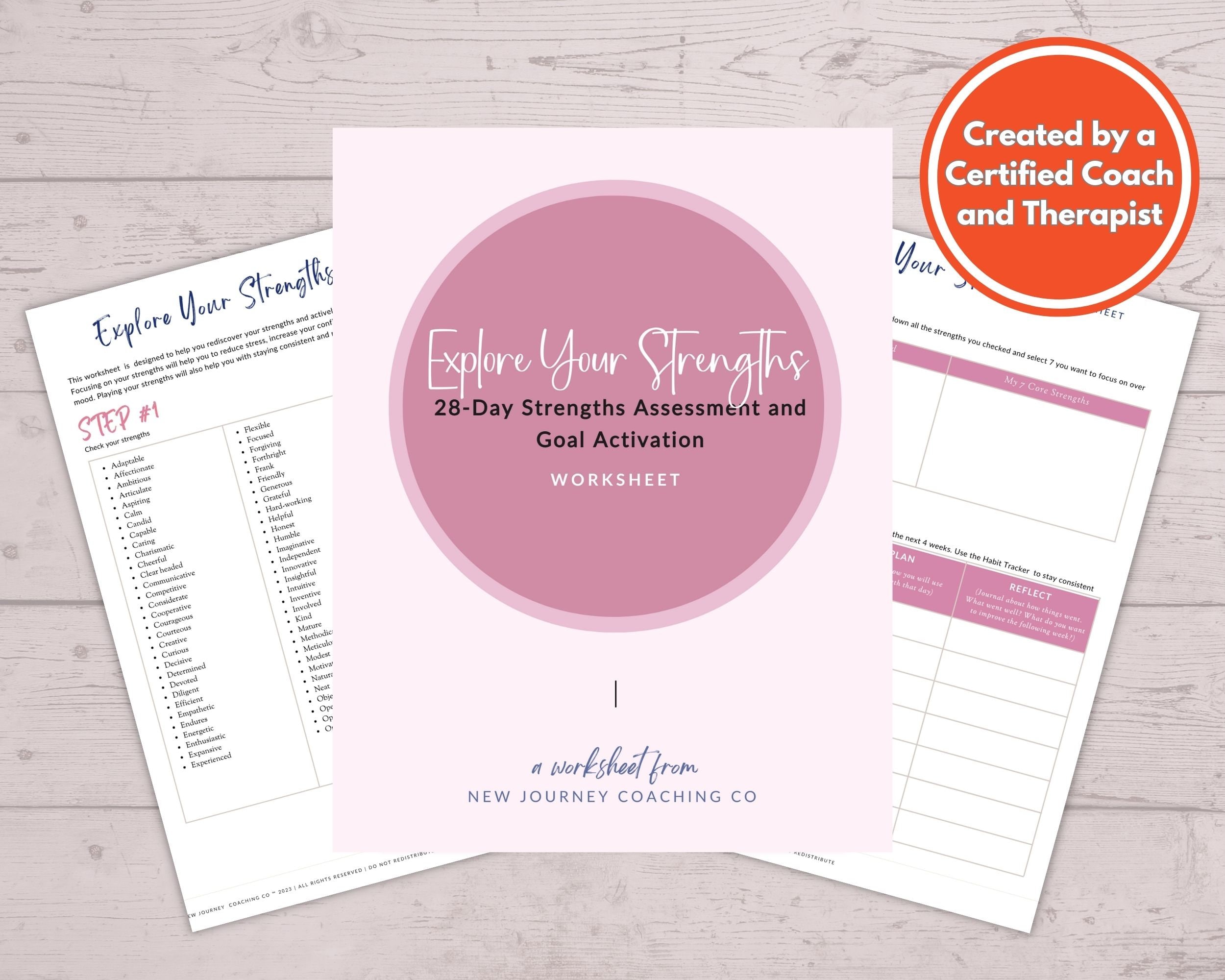 Strengths Worksheet Therapy Tools Worksheet Positive Psychology ...