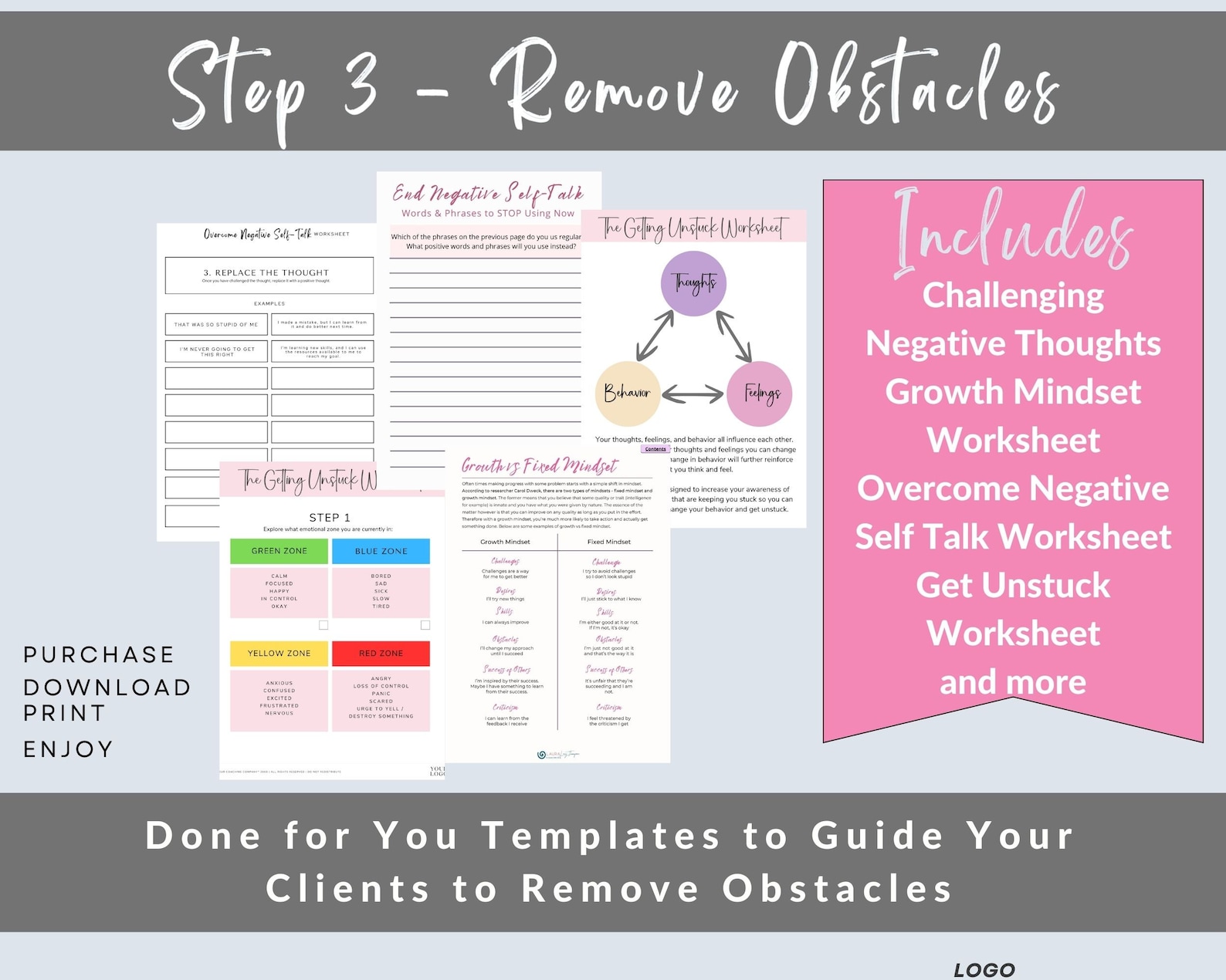 200 Done for You Life Coaching Worksheet Templates Bundle Coach ...